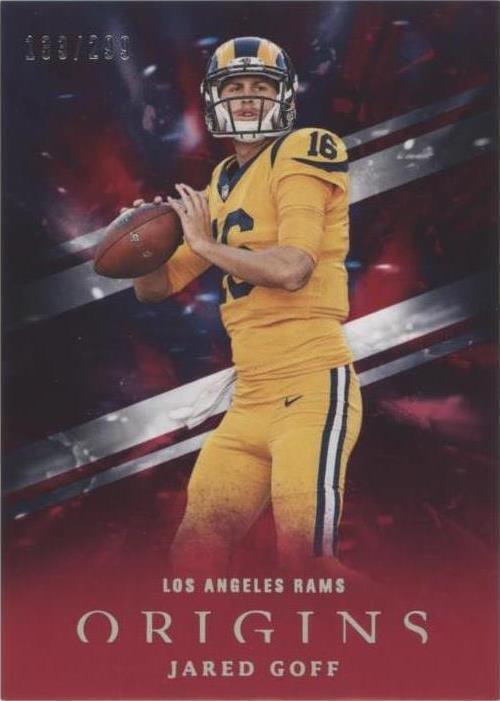 2018 Panini Origins - Jared Goff #69 Red /299 for sale online | eBay