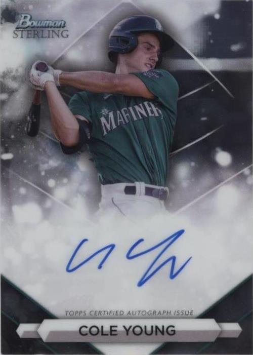 2023 Bowman Sterling - Prospect Autographs #PA-CY Cole Young (AU, RC ...