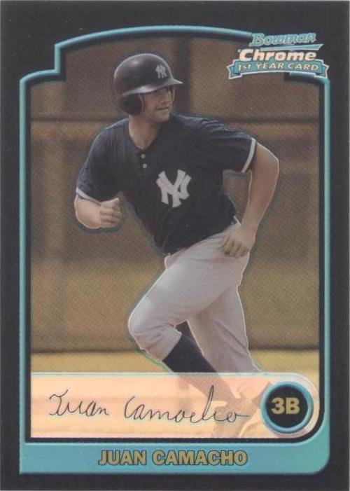2003 Bowman Draft Picks & Prospects - Chrome Refractor #BDP111 Juan Camacho (RC) for sale online ...
