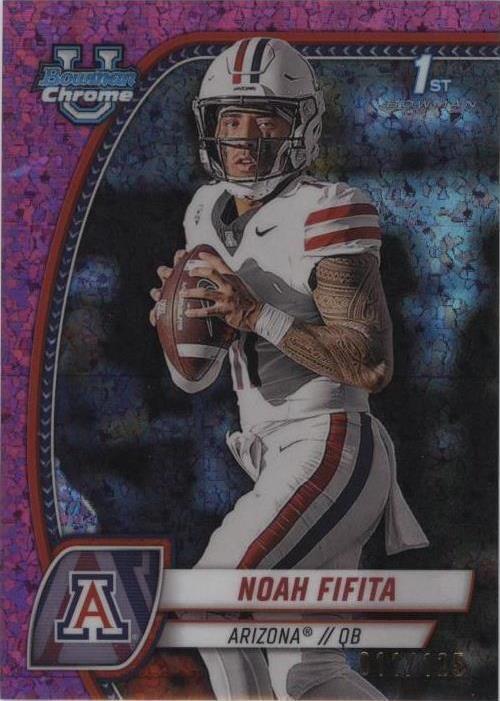 2024 Bowman University Chrome - Noah Fifita #140 Fuchsia Mini-Diamond ...