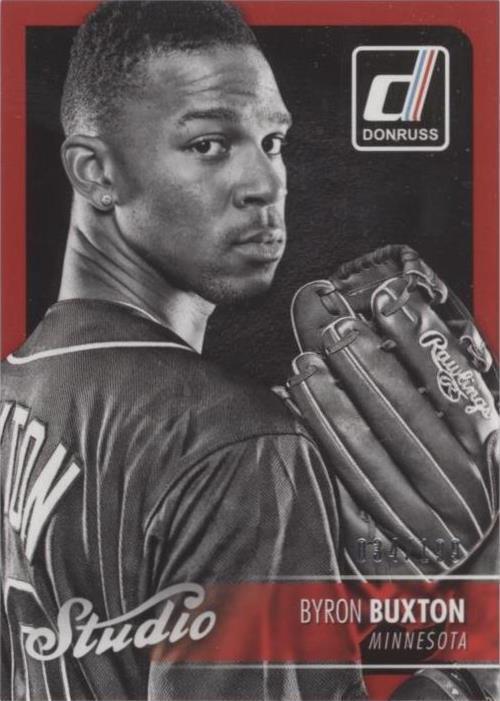 2016 Panini Donruss - Studio Byron Buxton #S2 Red Border /199 for sale ...
