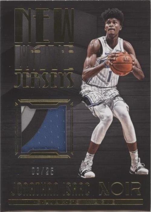 2017-18 Panini Noir - New Wave Jerseys Jonathan Isaac #NW-JI Prime /25 ...