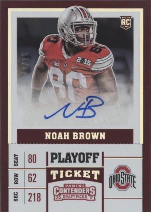 2017 Panini Contenders Draft Picks - College Ticket Playoff Ticket Red ...