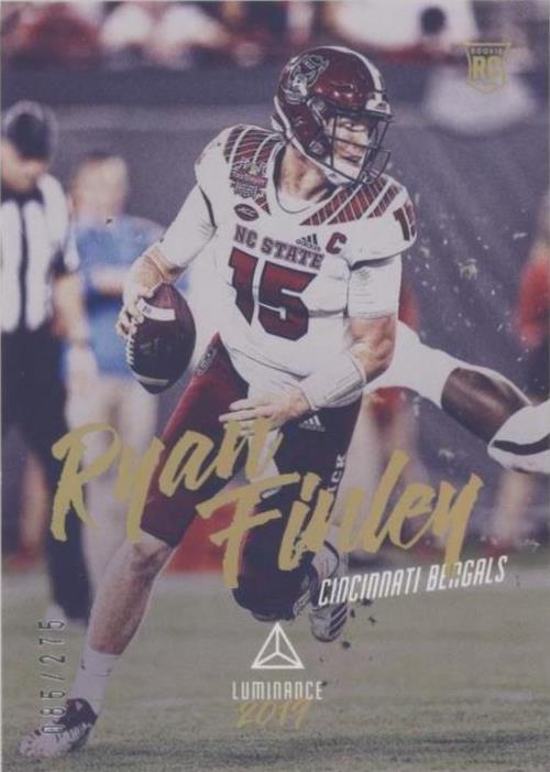 2019 Panini Luminance - Rookie Gold #135 Ryan Finley /275 (RC) for sale ...