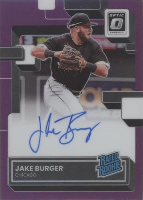 2022 Panini Donruss Optic - Rated Rookie Signatures Jake Burger #RRS-JB ...