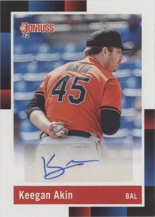 2022 Panini Donruss - Retro 1988 Signatures #R88S-KA Keegan Akin (AU ...