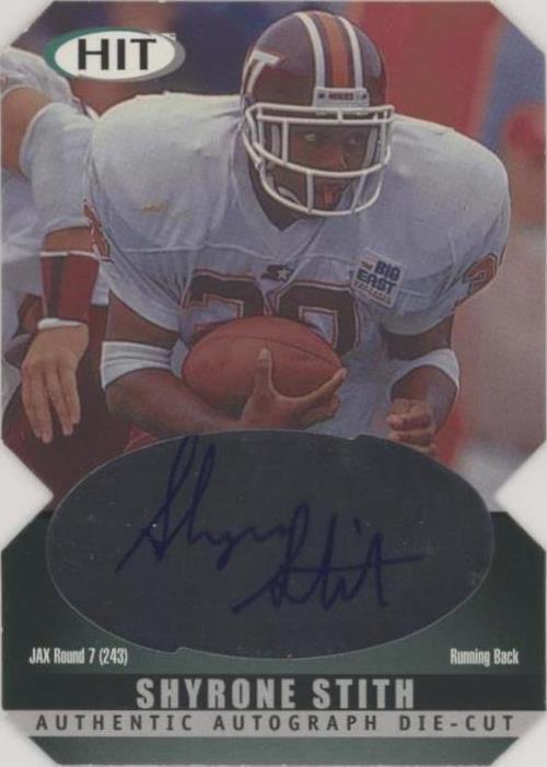 2000 SAGE Hit - Autographs Diamond Die-Cut #A38 Shyrone Stith (AU, RC ...