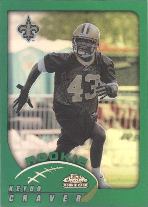 2002 Topps Chrome - Rookie Refractor Keyuo Craver #232 (RC) for sale ...