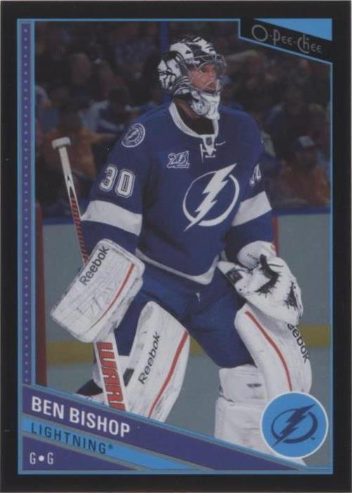 2013-14 O-Pee-Chee - Black Rainbow Foil #455 Ben Bishop /100 for sale online | eBay