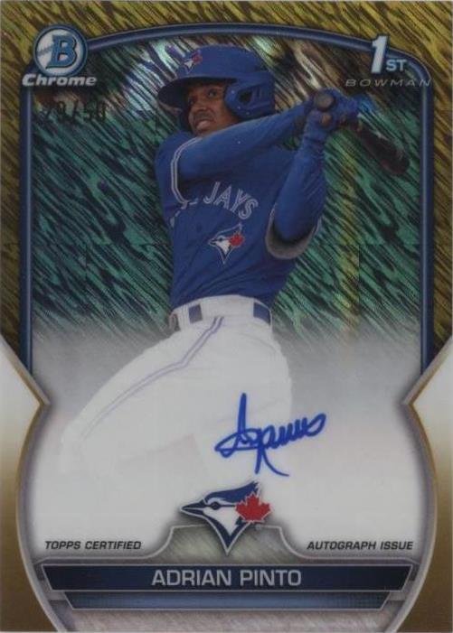 2023 Bowman Chrome - Prospect Autographs Gold Shimmer Refractor #CPA ...