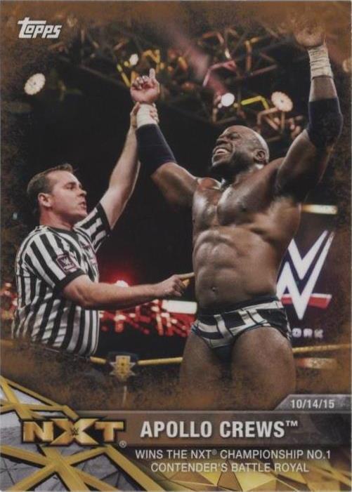 2017 Topps WWE NXT - Matches and Moments Apollo Crews #7 Bronze for ...