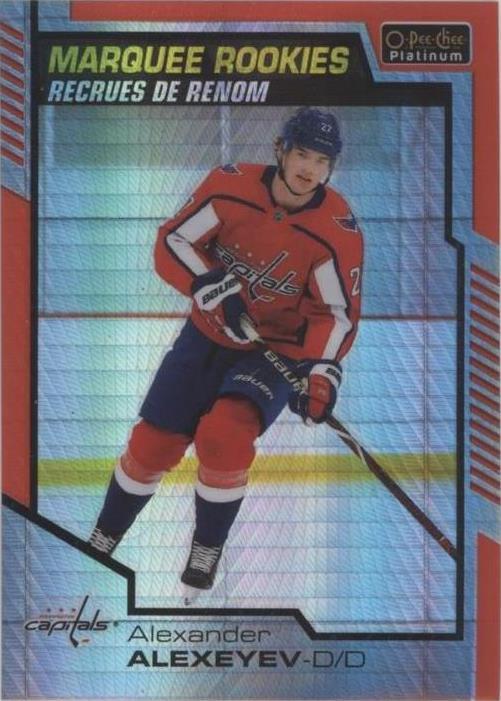 2020-21 O-Pee-Chee Platinum - Marquee Rookies Red Prism #174 Alexander ...