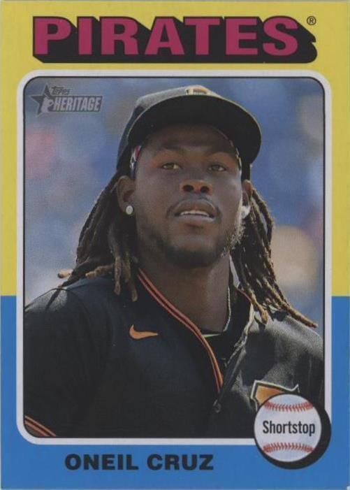 2024 Topps Heritage - Missing Facsimile Signature Variation Oneil Cruz ...