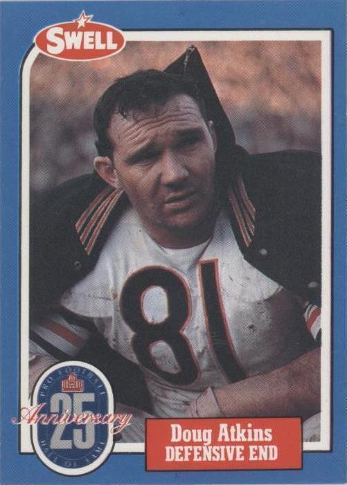 1988 Swell Football Greats Hall of Fame - Doug Atkins #8 for sale ...