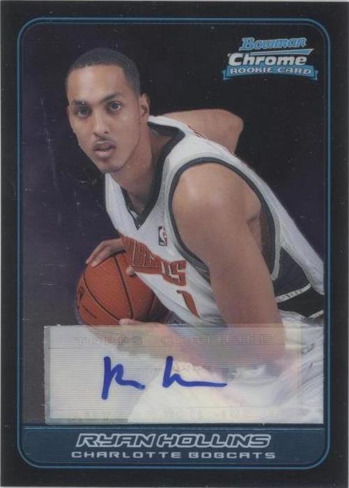 2006-07 Bowman Draft Picks & Stars - Chrome #137 Ryan Hollins (AU, RC ...