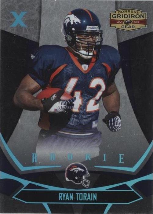 2008 Donruss Gridiron Gear - Rookie Platinum X's #185 Ryan Torain /25 ...