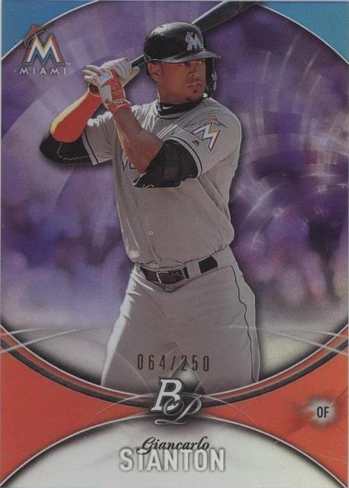 2016 Bowman Platinum - Giancarlo Stanton #33 Purple /250 for sale ...