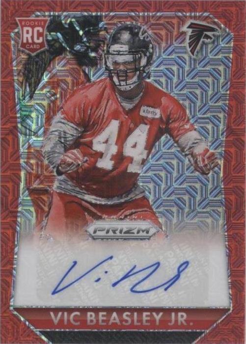 2015 Panini Prizm - Rookie Signatures Vic Beasley #RS-VBJ Red Mojo ...