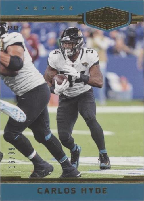 2018 Panini Plates & Patches - #43 Carlos Hyde /99 for sale online | eBay