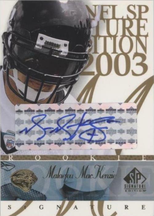 2003 SP Signature Edition - Signature Malaefou MacKenzie #MM Blue Ink ...