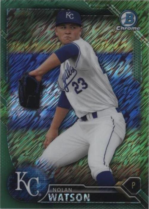 2016 Bowman - Chrome Prospects Green Shimmer Refractor #BCP86 Nolan ...