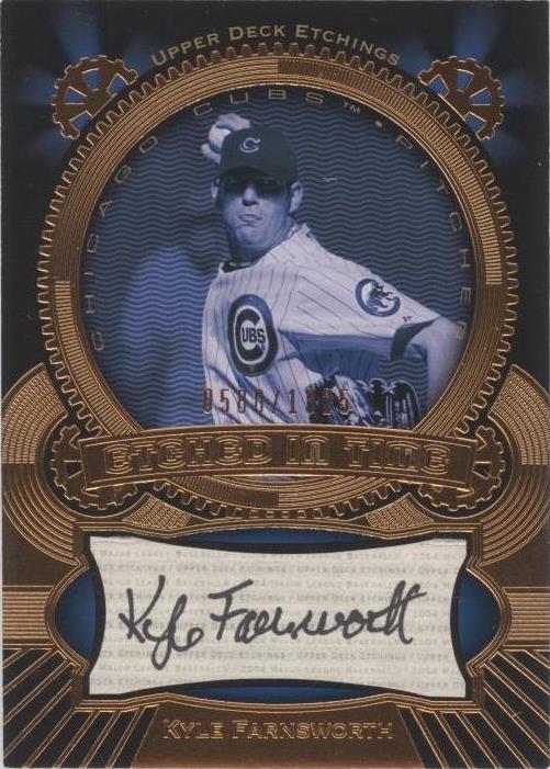 2004 Upper Deck Etchings - Etched in Time Autographs #ET-KF Kyle ...