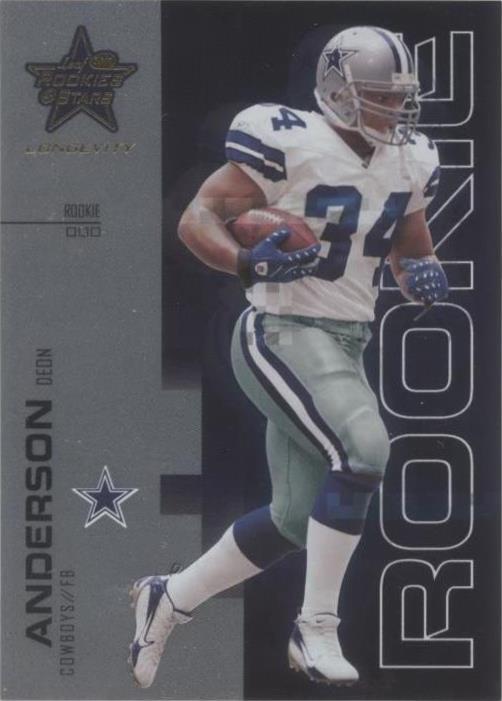 2007 Leaf Rookies & Stars Longevity - Rookie #124 Deon Anderson /999 ...