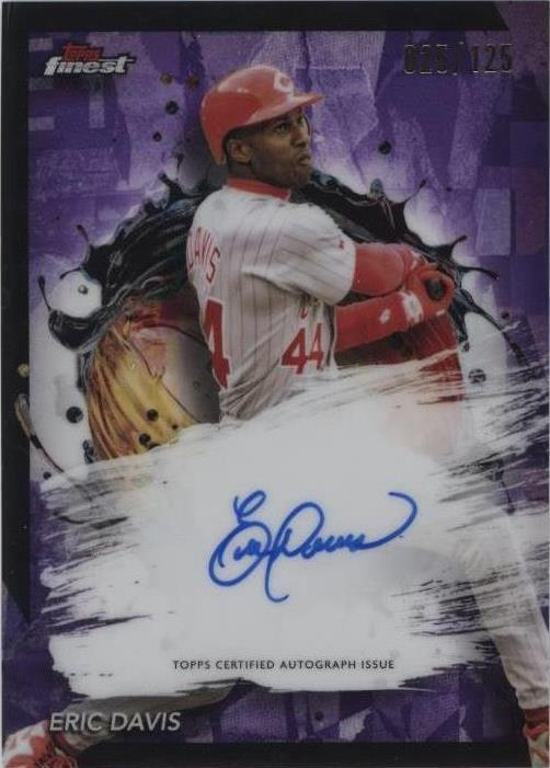 2024 Topps Finest - Finest Autographs Eric Davis #FA-EDA Purple ...