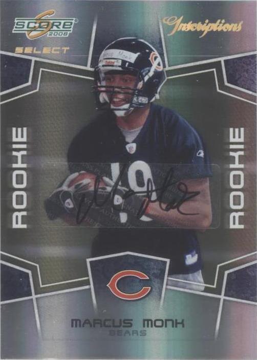 2008 Score Select - Rookie Marcus Monk #430 Inscriptions Autographs ...