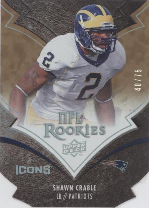 2008 Upper Deck Icons - Shawn Crable #189 Gold Die-Cut /75 (RC) for ...