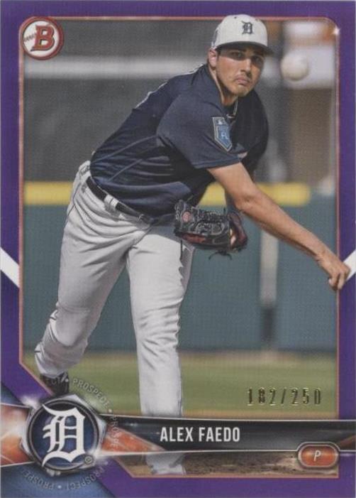 2018 Bowman Draft - Purple #BD-41 Alex Faedo /250 (RC) for sale online ...