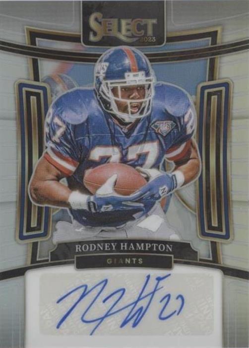 2023 Panini Select - Signatures Rodney Hampton #SIG-RHA Silver Prizm ...