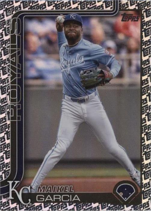 2025 Topps Series 1 - Maikel Garcia #135 Topps Foil Pattern for sale ...