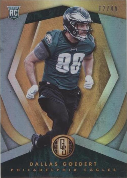 2018 Panini Gold Standard - Rookies Platinum #167 Dallas Goedert /49 ...