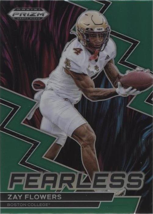 2023 Panini Prizm Draft Picks - Fearless Green Prizm #F-24 Zay Flowers ...