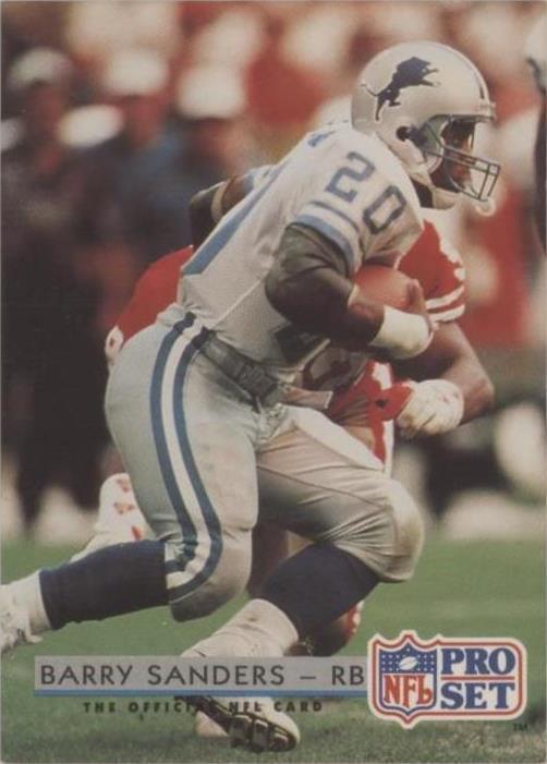 1992 Pro Set - Barry Sanders #169 for sale online | eBay