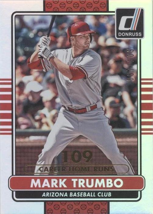 2015 Panini Donruss - Mark Trumbo #47 Career Stat Line /109 for sale ...
