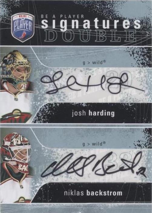 2007-08 Upper Deck Be a Player - Signatures Double #2S-BH Niklas ...