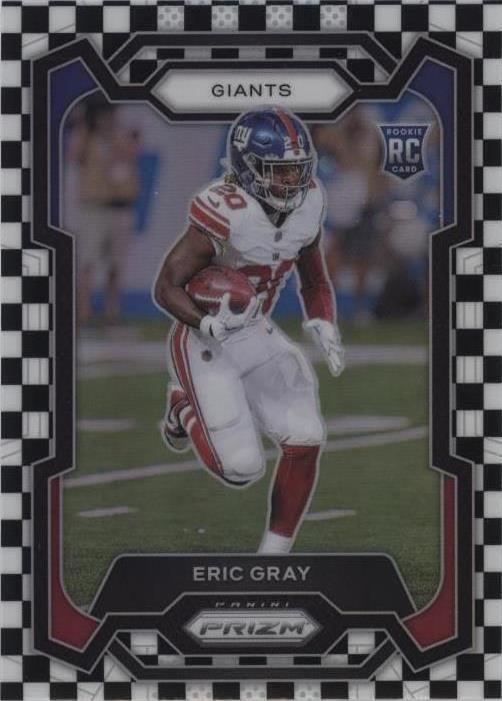 2023 Panini Prizm - Rookies Eric Gray #377 Black & White Checker Prizm ...