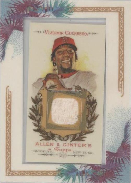 2007 Topps Allen & Ginter's - Framed Mini Relics Vladimir Guerrero #AGR ...