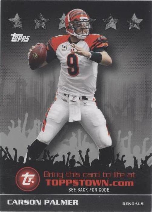 2009 Topps - Topps Town Redemption Code Cards Carson Palmer #TTT25 ...