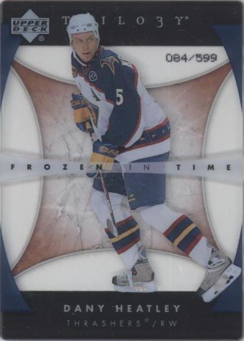 2005-06 Upper Deck Trilogy - Frozen In Time #93 Dany Heatley /599 for ...