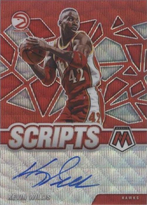 2020-21 Panini Mosaic - Scripts Red Wave Prizm #SC-KWL Kevin Willis (AU ...