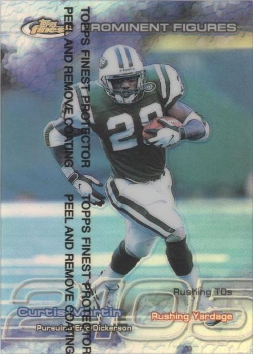 1999 Topps Finest - Prominent Figures #PF32 Curtis Martin /2105 for ...