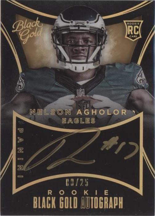 2015 Panini Black Gold - Black Gold Rookie Autograph Nelson Agholor # ...