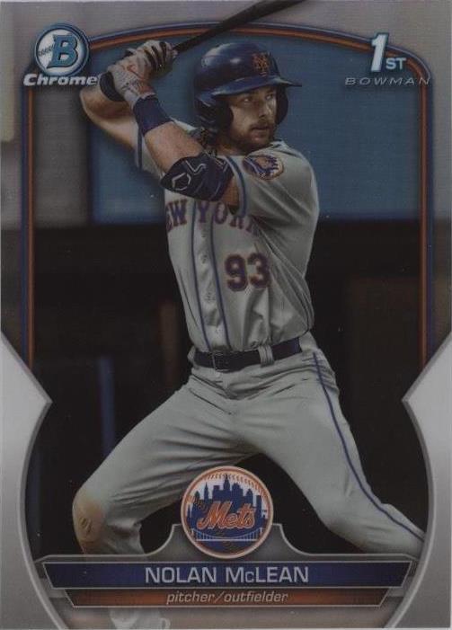 2023 Bowman Draft - Chrome Refractor #BDC-96 Nolan McLean (RC) for sale online | eBay