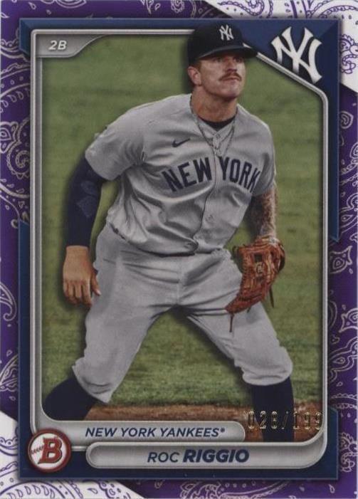 2024 Bowman - Prospects Roc Riggio #BP-70 Purple Pattern /199 (RC) for ...