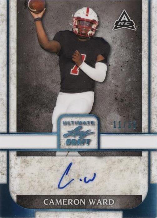 2022 Leaf Ultimate Draft - Platinum Spectrum #BA-CW1 Cameron Ward /35 ...