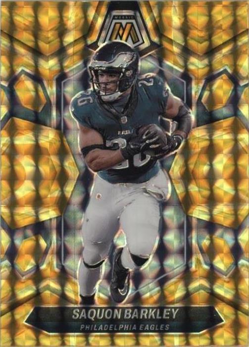 2024 Panini Mosaic - Saquon Barkley #177 Reactive Yellow Mosaic Prizm for sale online | eBay
