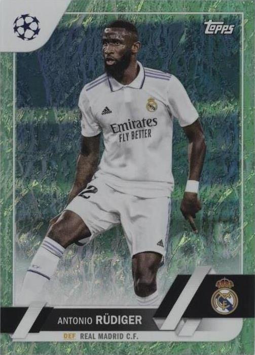 2022-23 Topps Jade Edition UEFA Club Competitions - #58 Antonio Rudiger ...